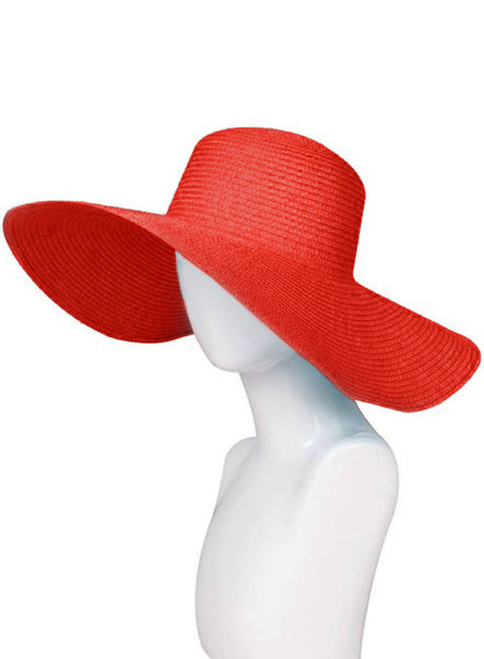 Sienna Red Beach Hat – Lady Lux Swimwear